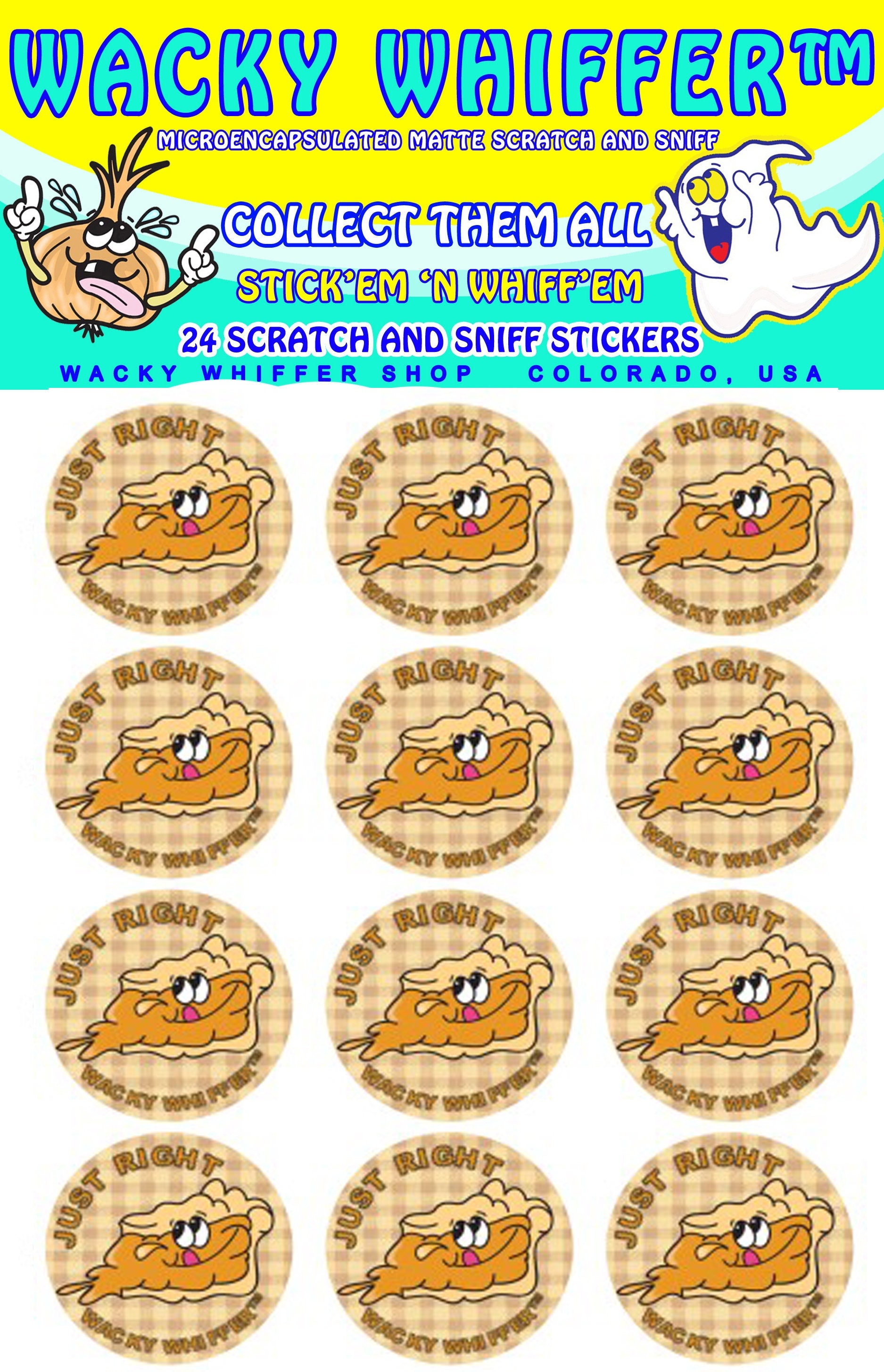 24 Pack Wacky Whiffer er MATTE MICROENCAPSULATED Scratch and Sniff ...