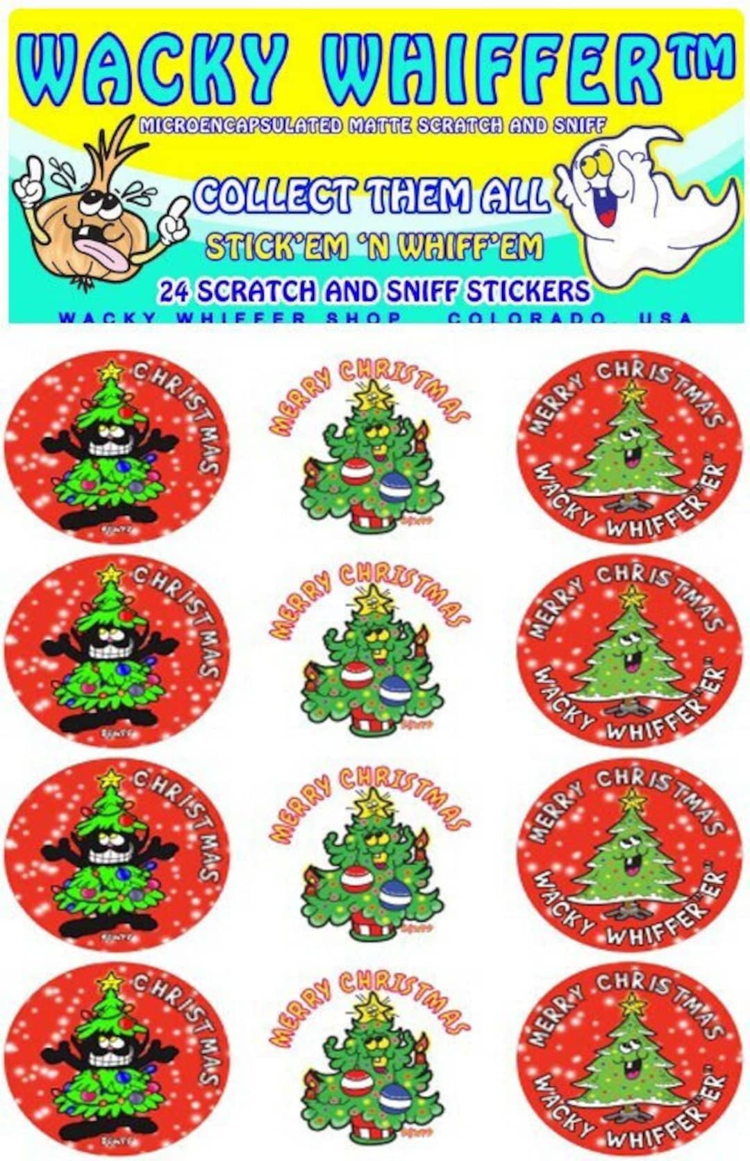 Christmas Tree Pine Scented Scratch and Sniff Stickers - 24 Pack - Etsy
