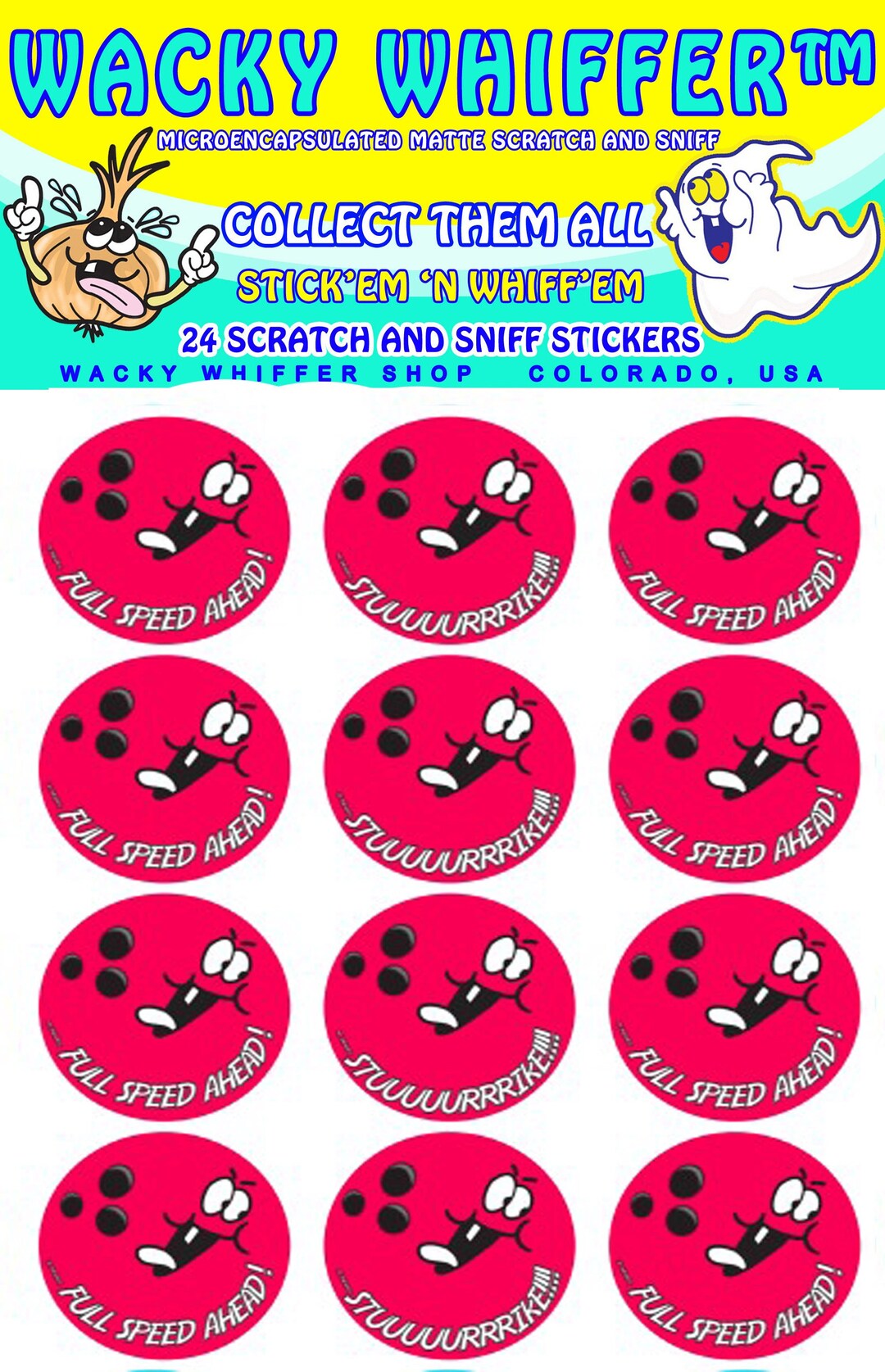 Juicy Pink Bubblegum Scratch and Sniff Stickers - Wacky Whiffer ER - Etsy