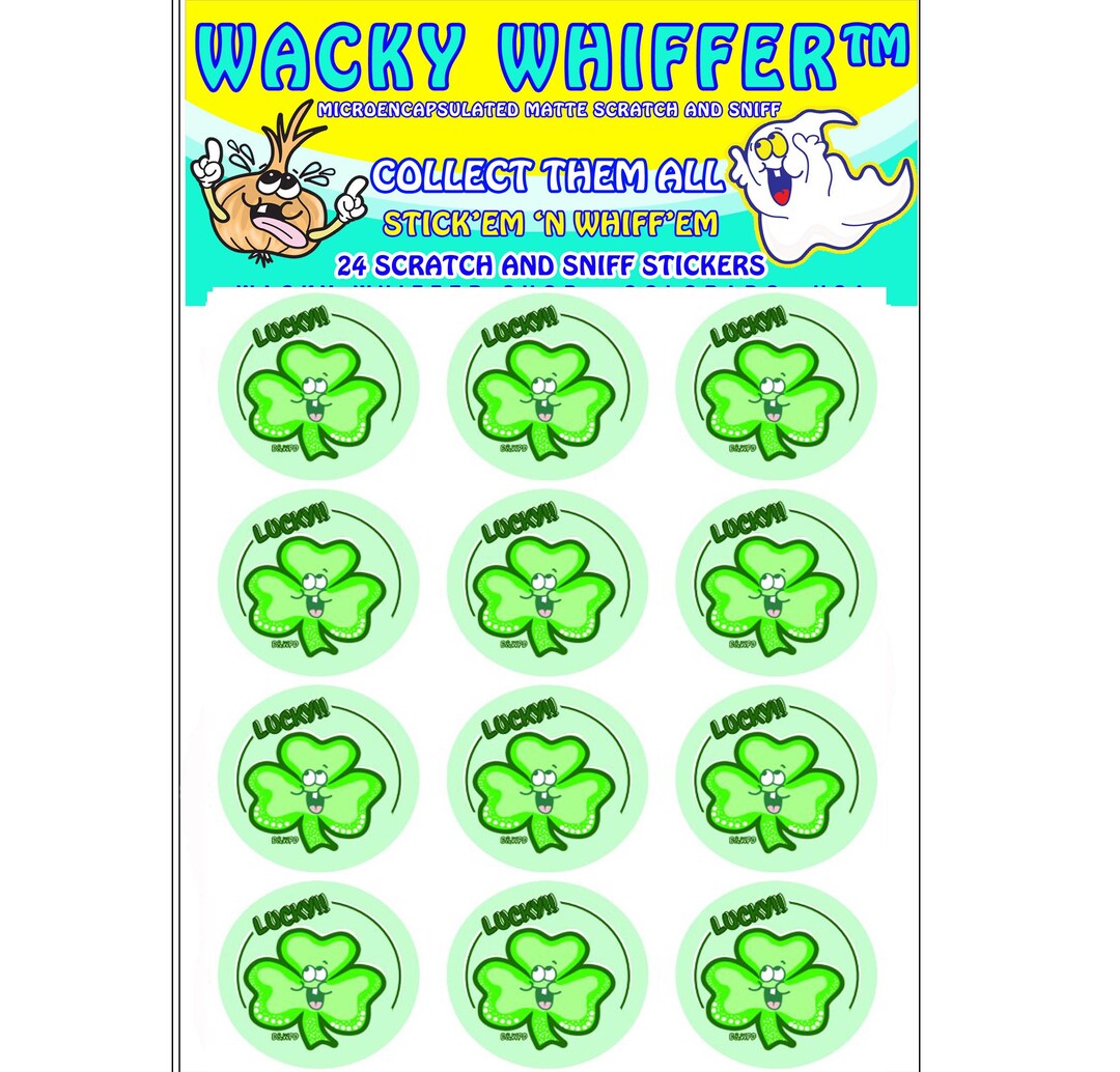 Shamrock Four Leaf Clover Scratch and Sniff Stickers. Long Lasting ...