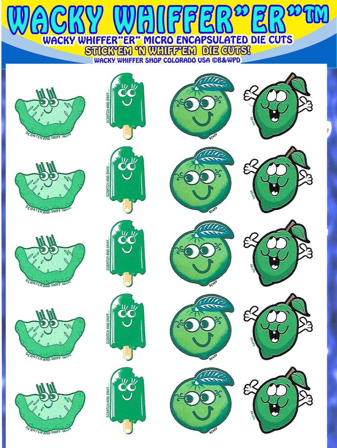 Juicy Lime Scented Scratch and Sniff Stickers - 40 Kisscut Stickers - Etsy