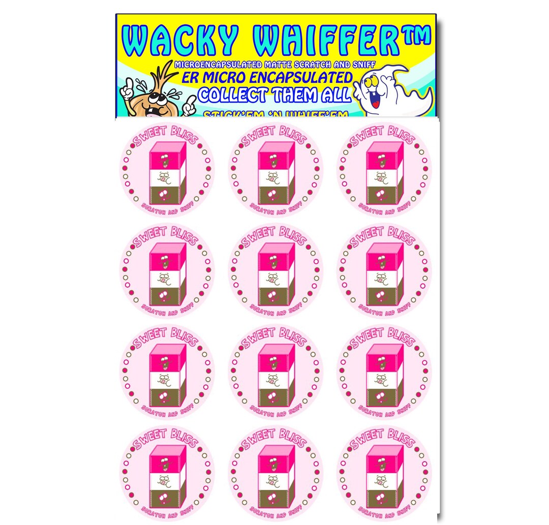 Nostalgic Candy Scratch and Sniff Stickers: Wacky Dessert Bars (24 Pack ...