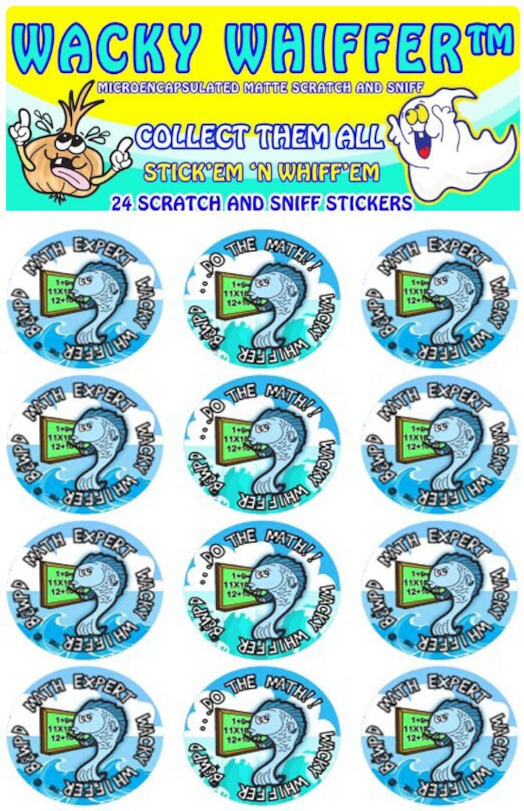 24 Pack Wacky Whiffer er MATTE MICROENCAPSULATED Scratch and Sniff ...