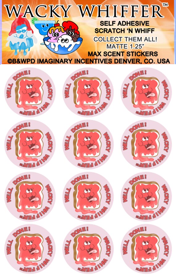 Wacky Whiffer Whiffers Matte MAX SCENT Scratch and Sniff | Etsy