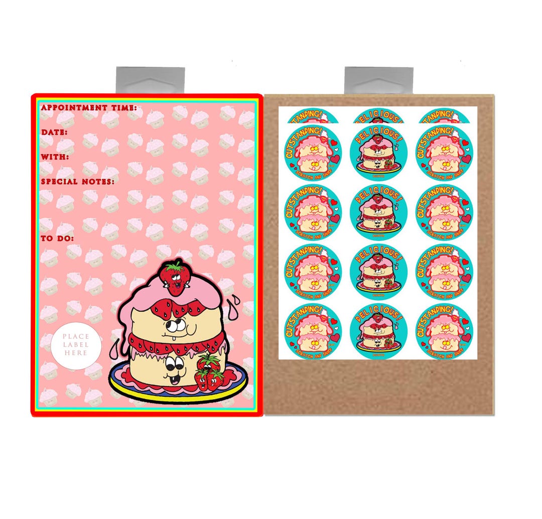 STRAWBERRY SHORTCAKE Scratch and Sniff to Do List Notepad. Scratch and ...