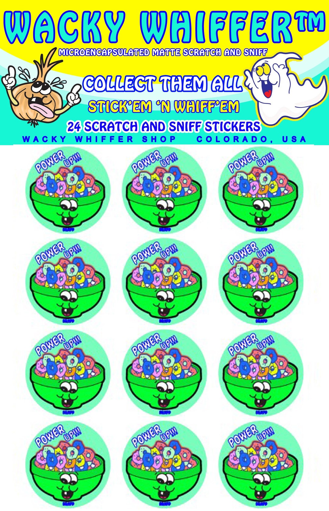 Cereal Stickers. Fruit Rings Scented Scratch and Sniff Stickers for ...