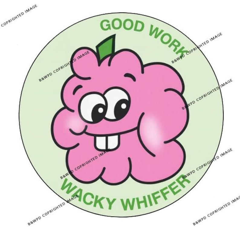 VINTAGE 1998 NEW Stock. Raspberry Scratch and Sniff Stickers. Wacky ...