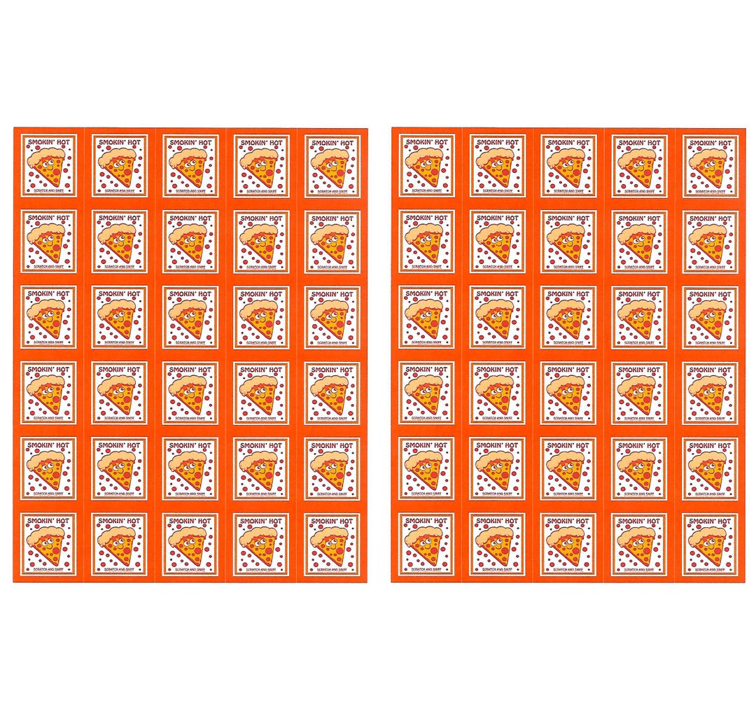 PEPPERONI PIZZA Scratch and Sniff Stickers. Pizza Scratch and Sniff ...