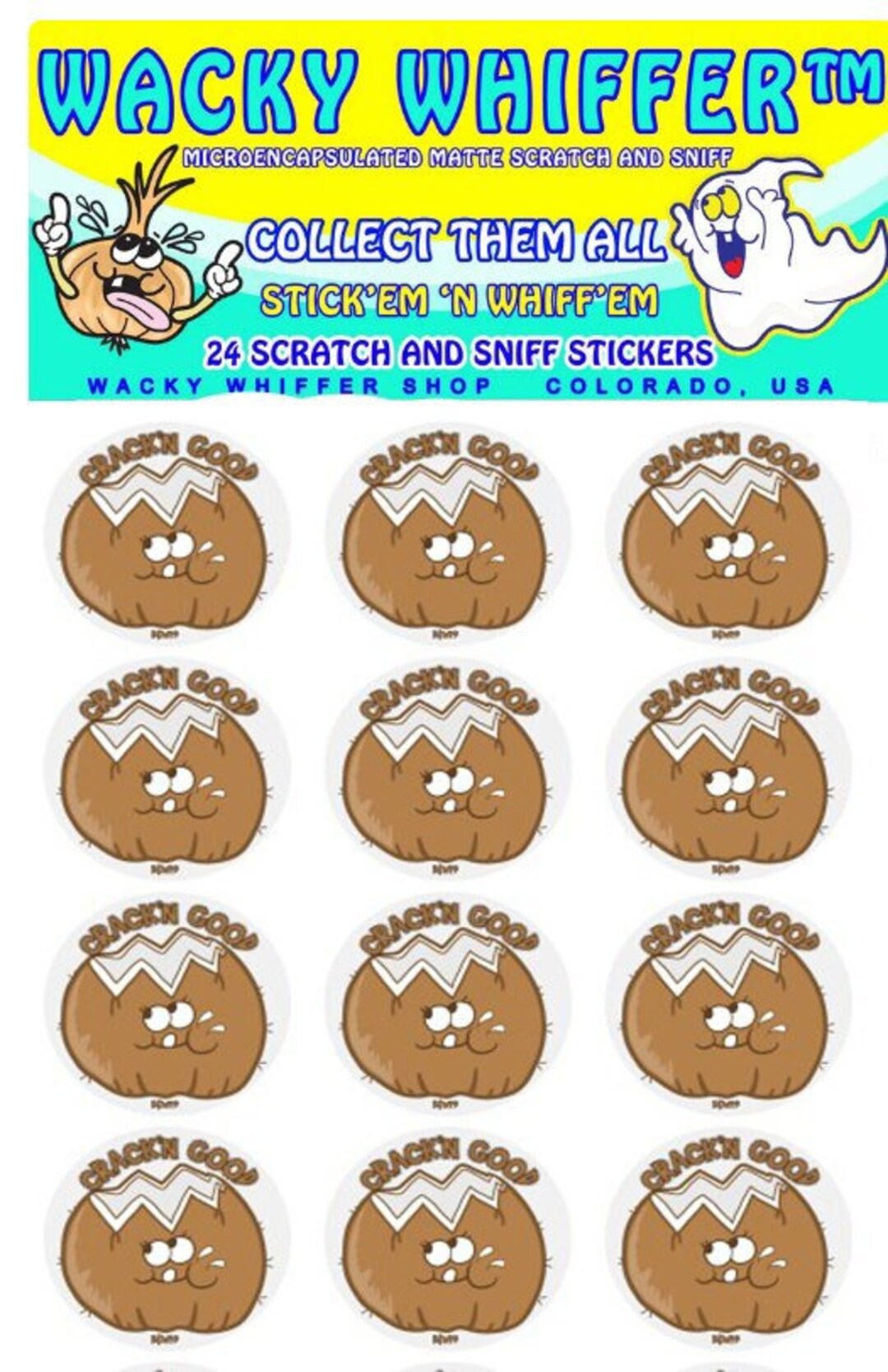 24 Pack Wacky Whiffer er MATTE MICROENCAPSULATED Scratch and Sniff ...