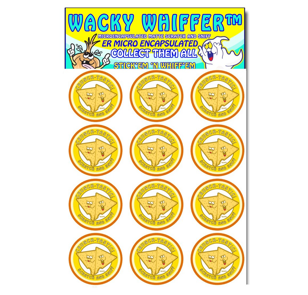 Corn Chips Scratch and Sniff Stickers - Wacky Whiffer - 24 Pack - Etsy