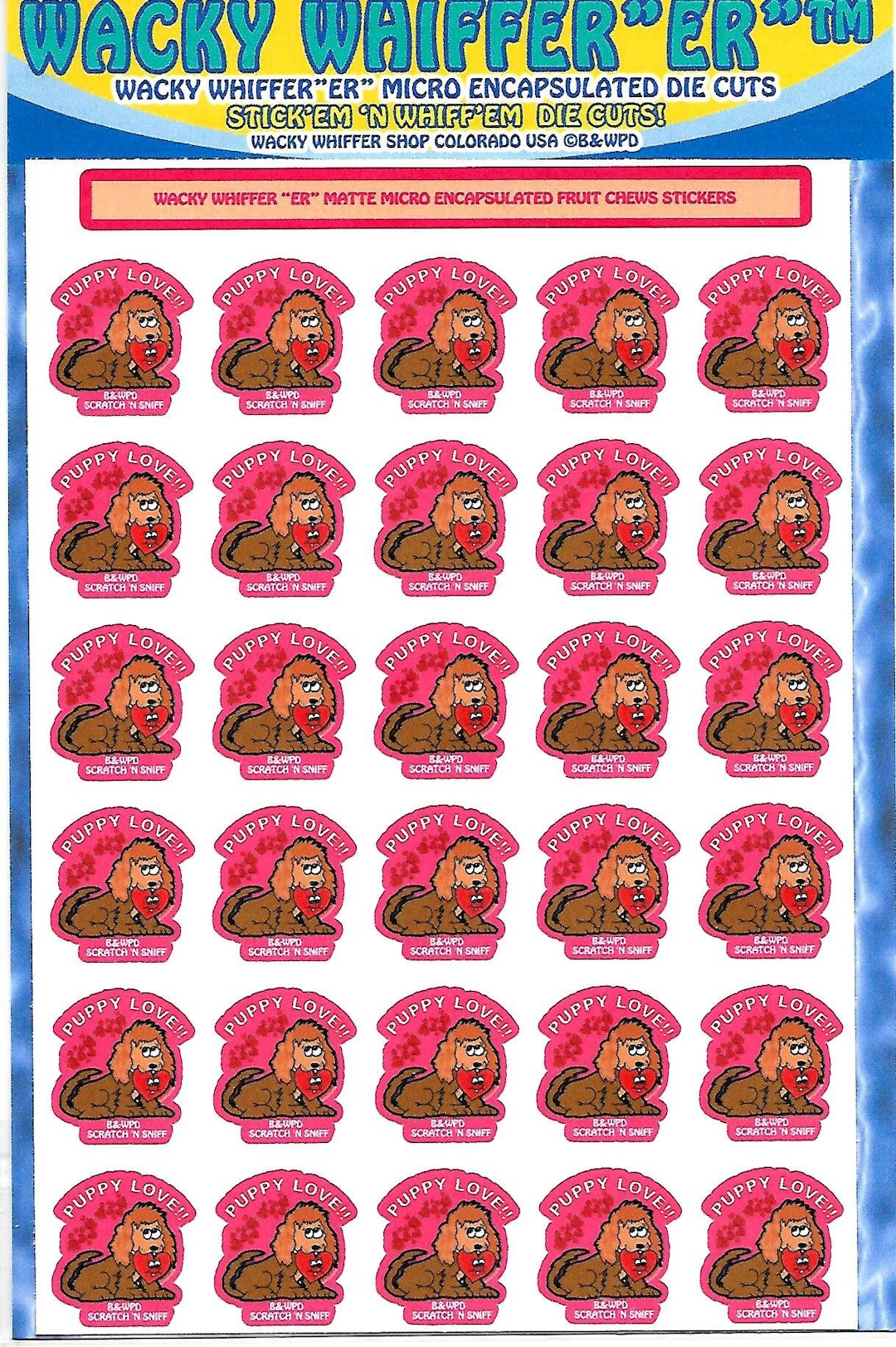 Fruit Chews Micro Encapsulated Scratch and Sniff Wacky Whiffer "er" Die ...