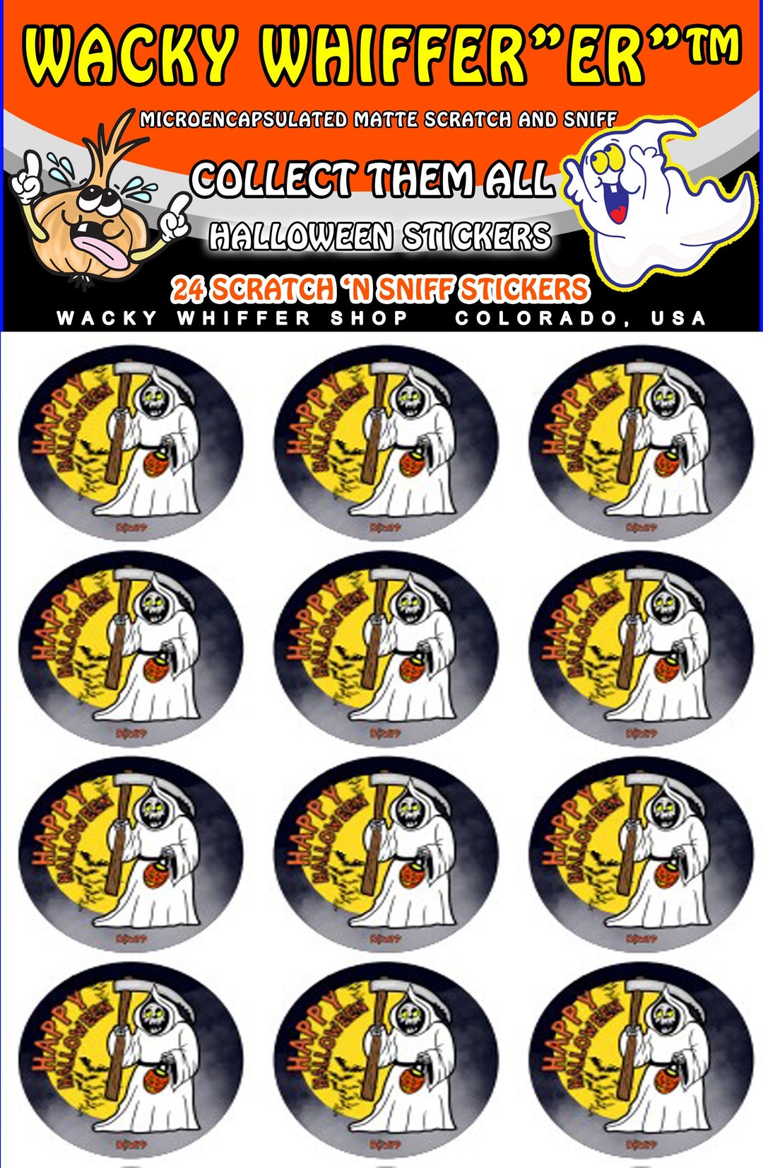 24 Pack Wacky Whiffer "er" MATTE MICROENCAPSULATED Scratch and Sniff ...