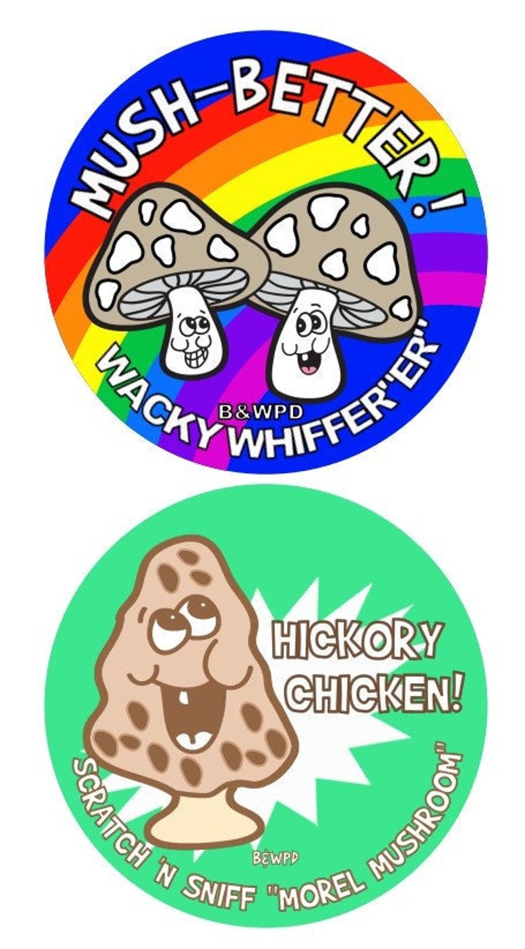 BRAND NEW Morel Mushroom Micro Encapsulated Jumbo 5 Inch Stickers ...