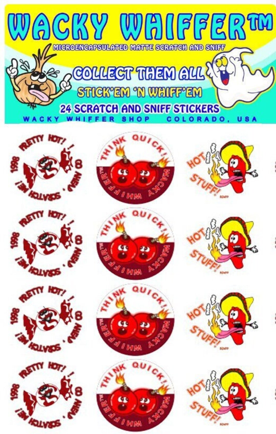 Wonderful New Scent! 24 Pack Wacky Whiffer "er" MATTE MICROENCAPSULATED ...
