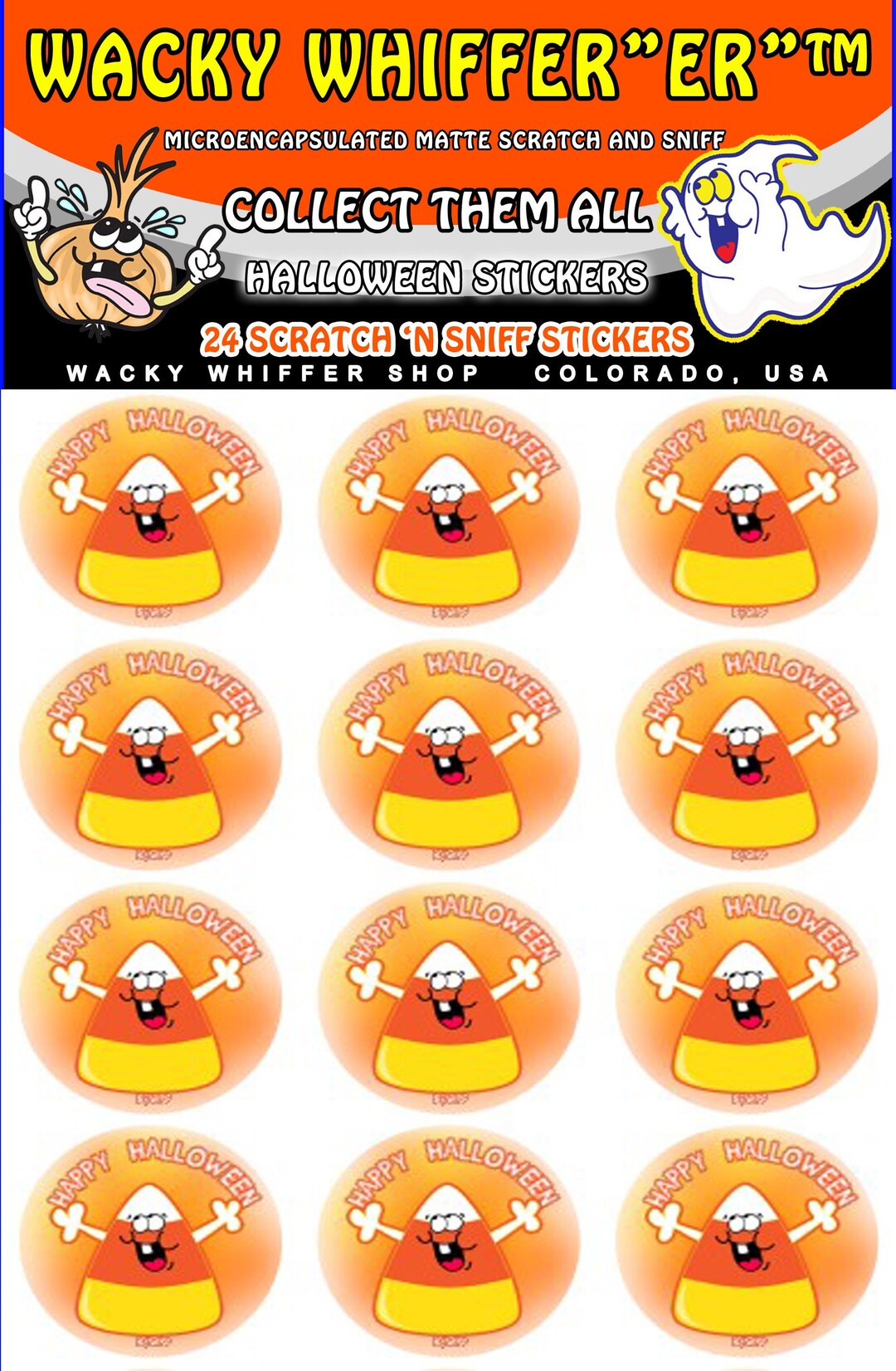 24 Pack Wacky Whiffer "er" MATTE MICROENCAPSULATED Scratch and Sniff ...