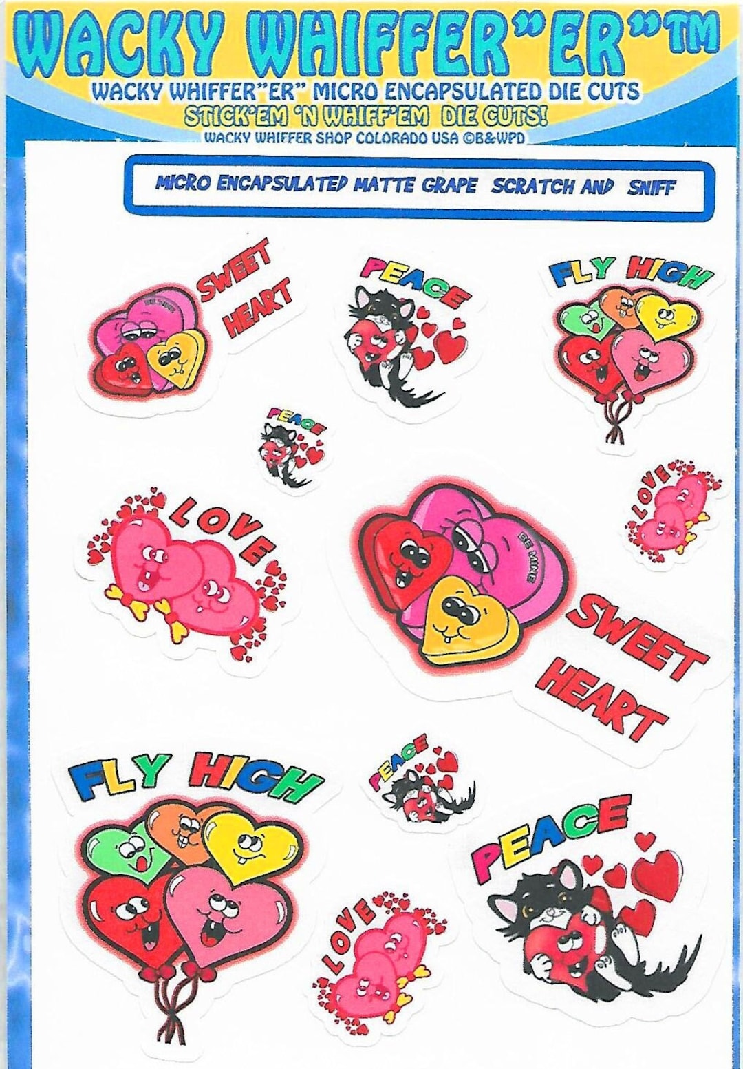 Grape Scented Valentines Stickers. Grape Scented Stickers for ...