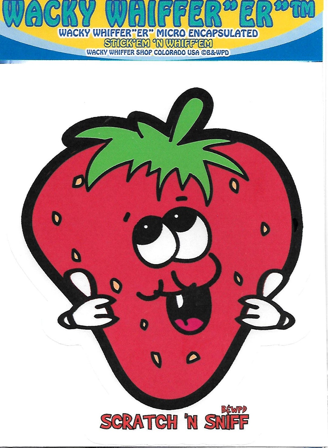 GIANT Die Cut Wacky Whiffer "er" Micro Encapsulated Strawberry Super ...