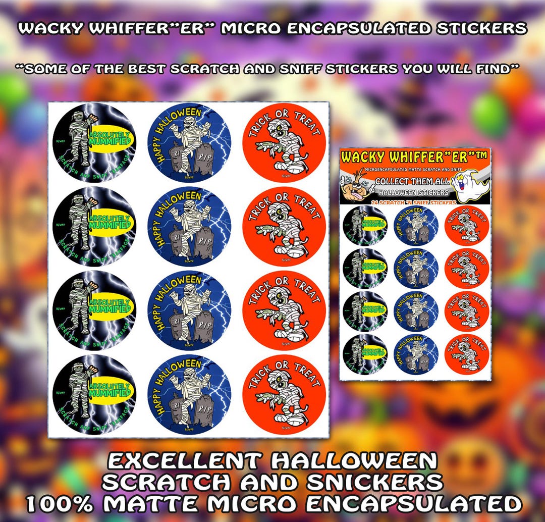 Stickers for Halloween, Collecting and Scrapbooking. Bandage Scented ...