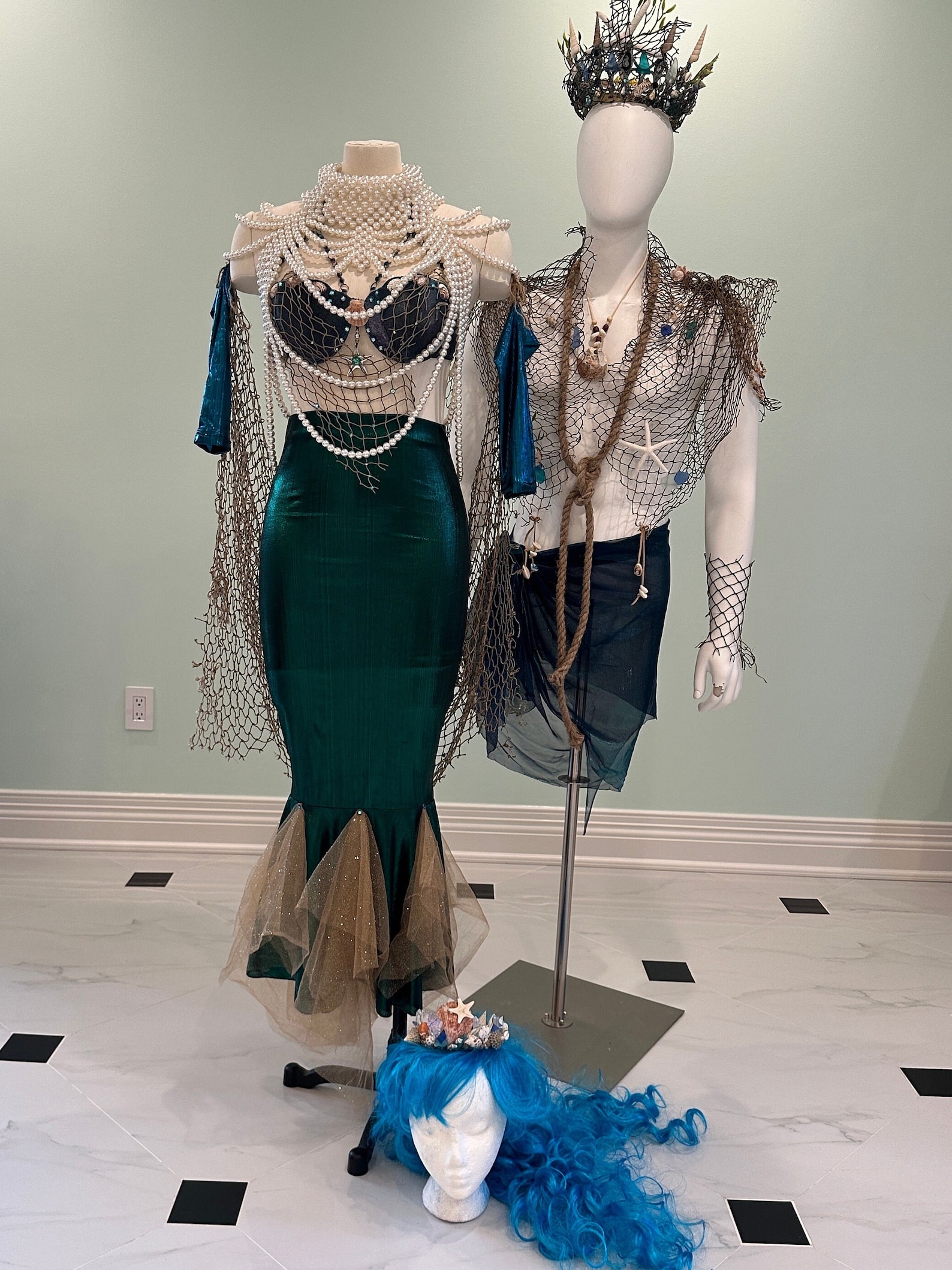 Mermaid/merman Costume. Couples Costume - Etsy