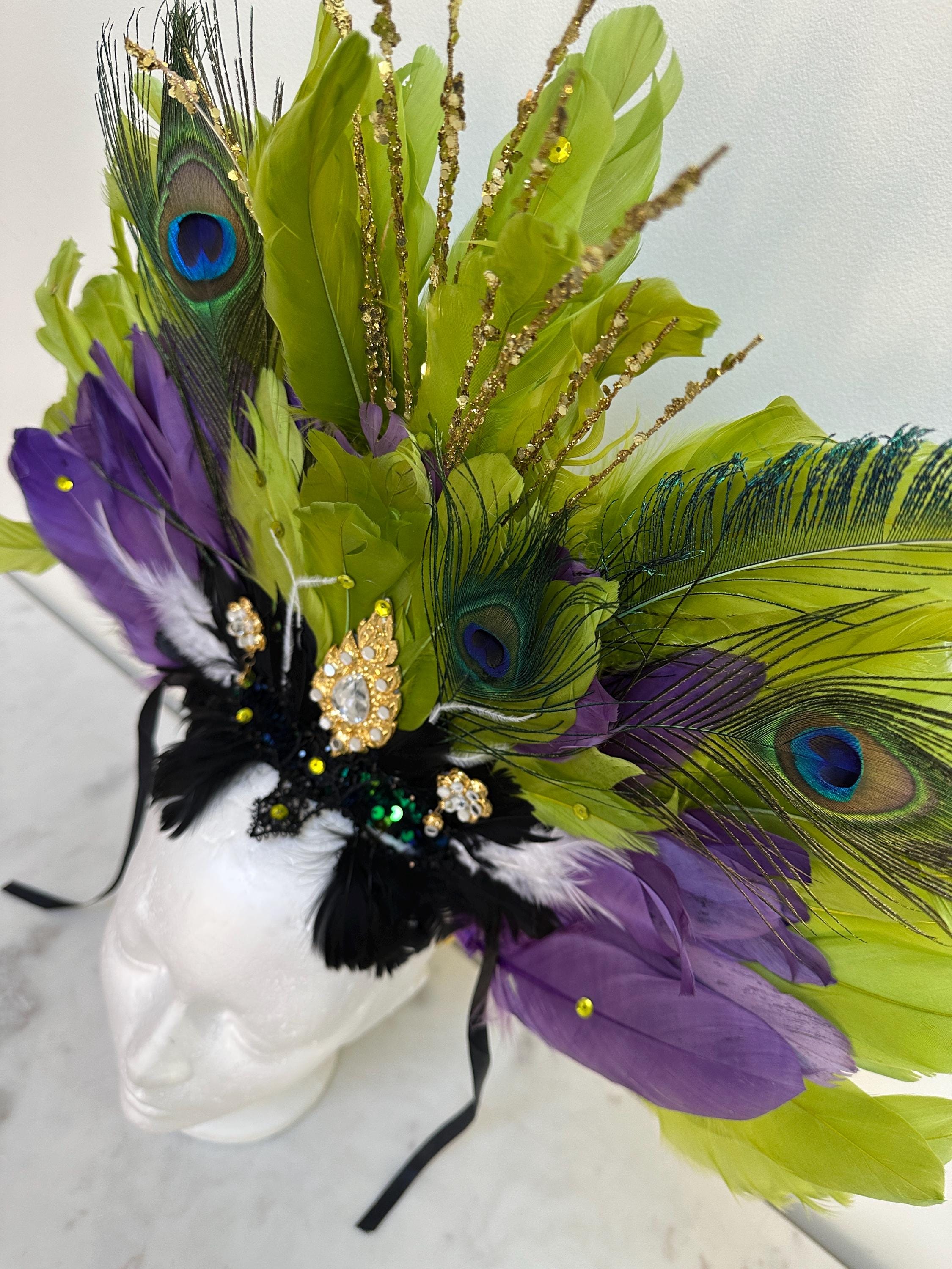 Burlesque Hat/ Mardi Gras - Etsy
