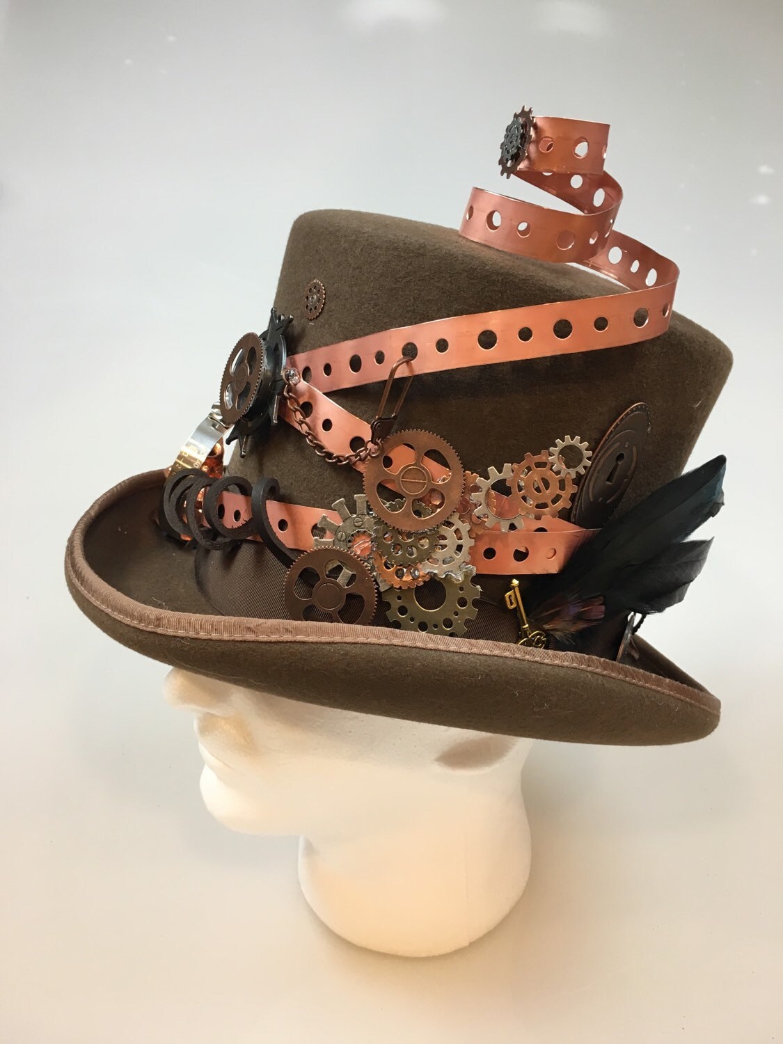 Pecan Steam Punk Hat - Etsy