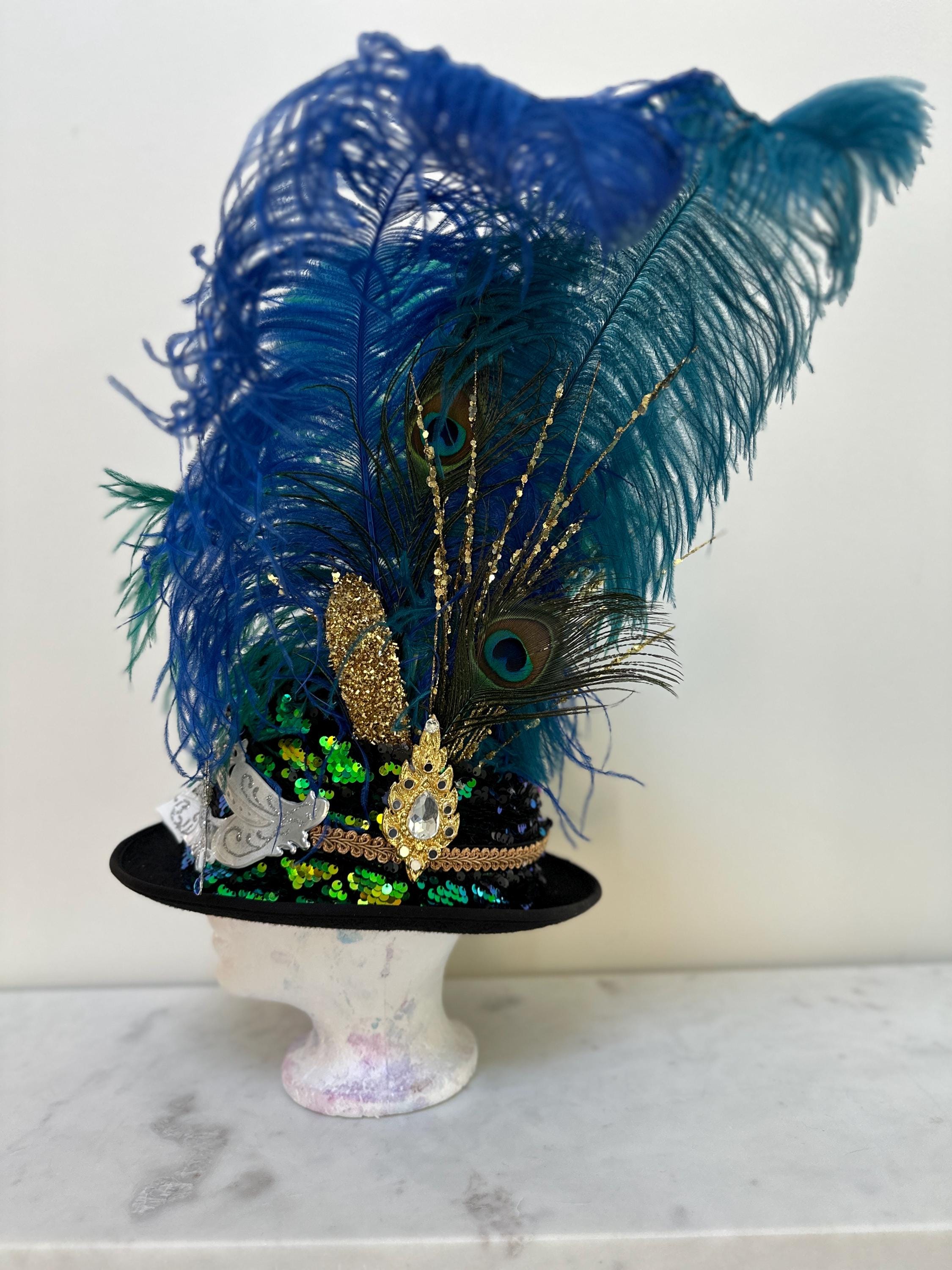 Burlesque Hat/ Mardi Gras - Etsy