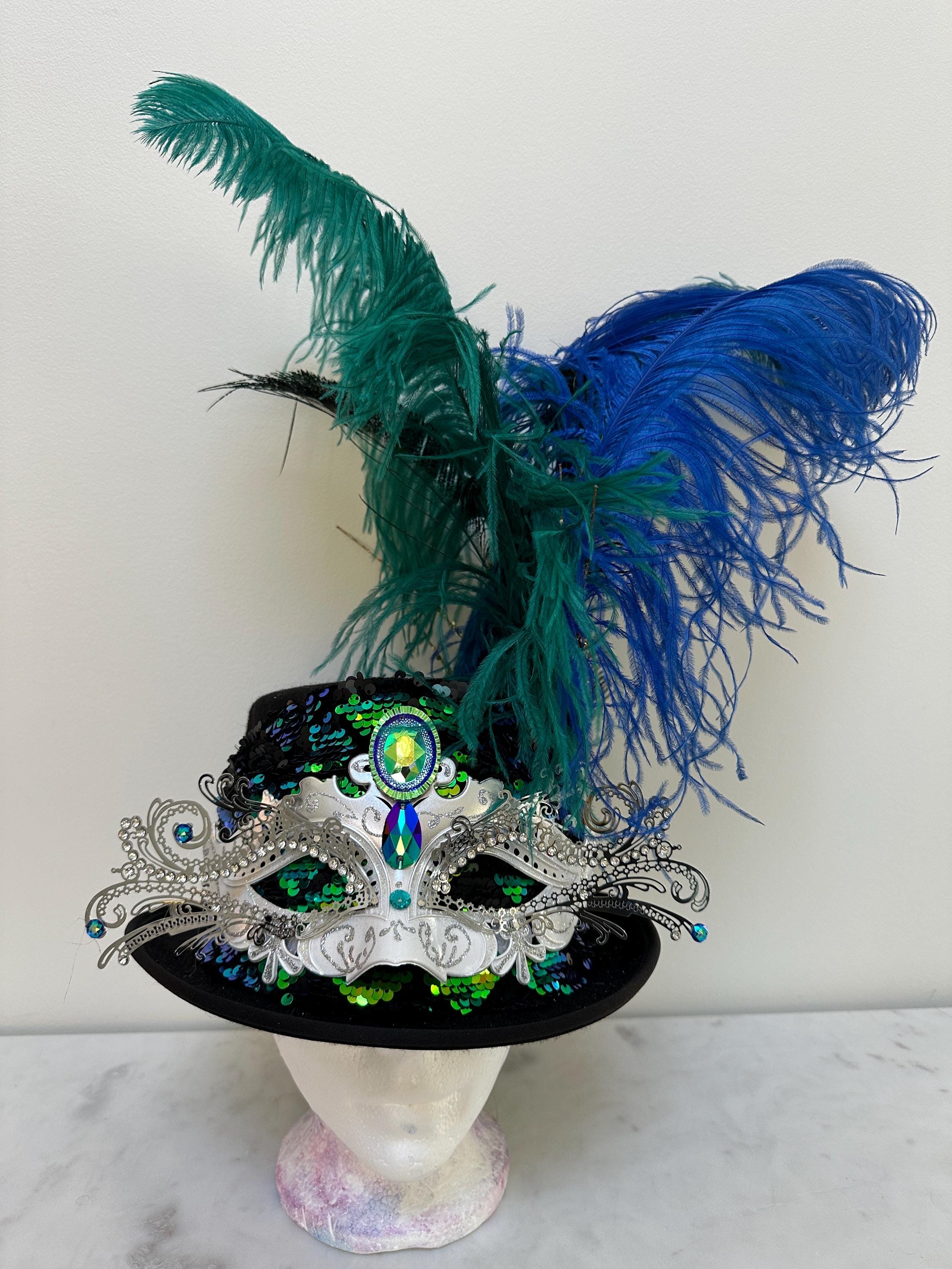 Burlesque Hat/ Mardi Gras - Etsy