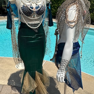 Mermaid/merman Costume. Couples Costume - Etsy