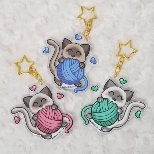 Boho Wooden Ball Keychain - Etsy