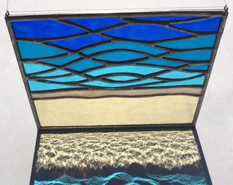 Stained glass beach | Etsy