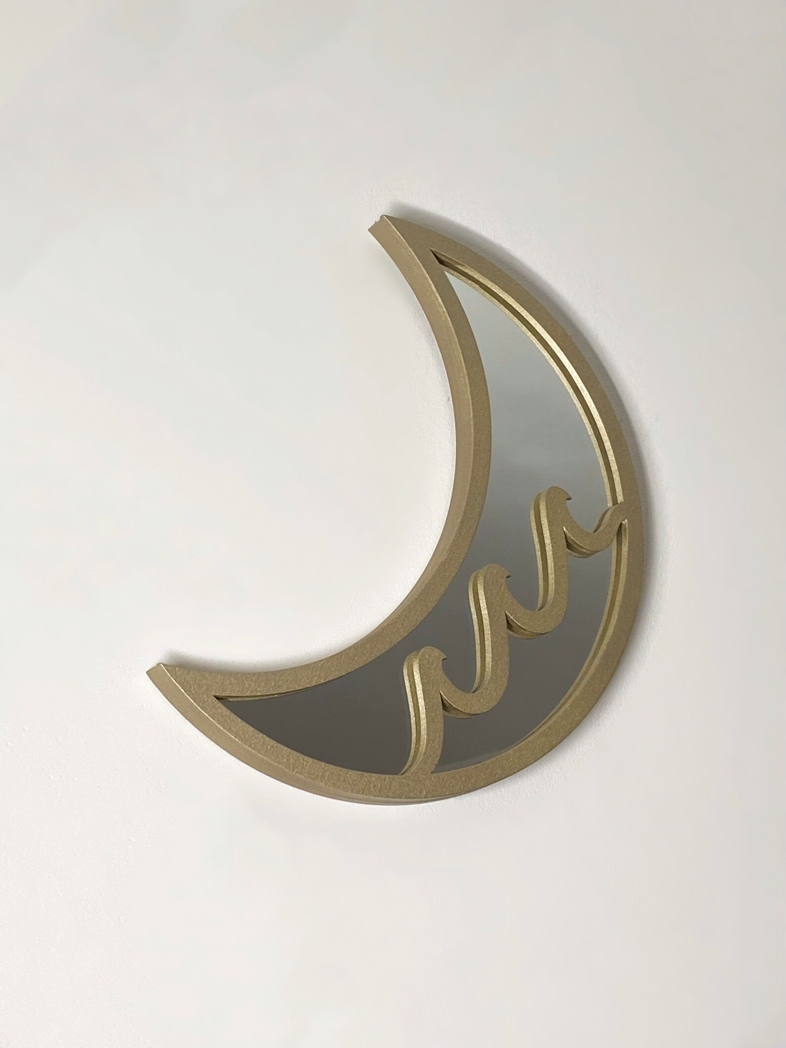 Mirror Wave Crescent Moon - Etsy