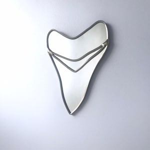 Made to Order Megalodon Shark Tooth Mirror Stained Glass - Etsy