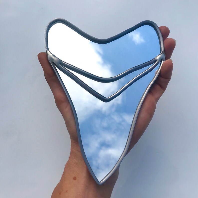 Made to Order Megalodon Shark Tooth Mirror Stained Glass - Etsy