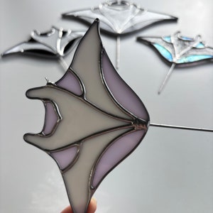 Cotton Candy Grape Manta Ray Stained Suncatcher - Etsy