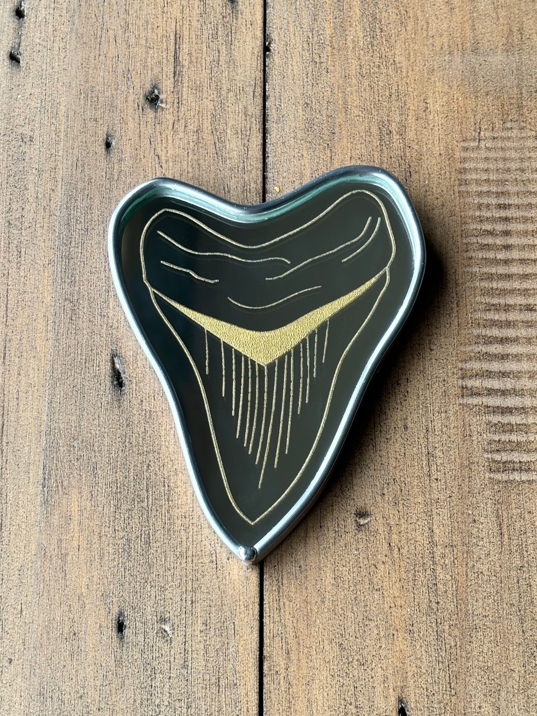 Megalodon Shark Tooth Mirror Stained Glass - Etsy