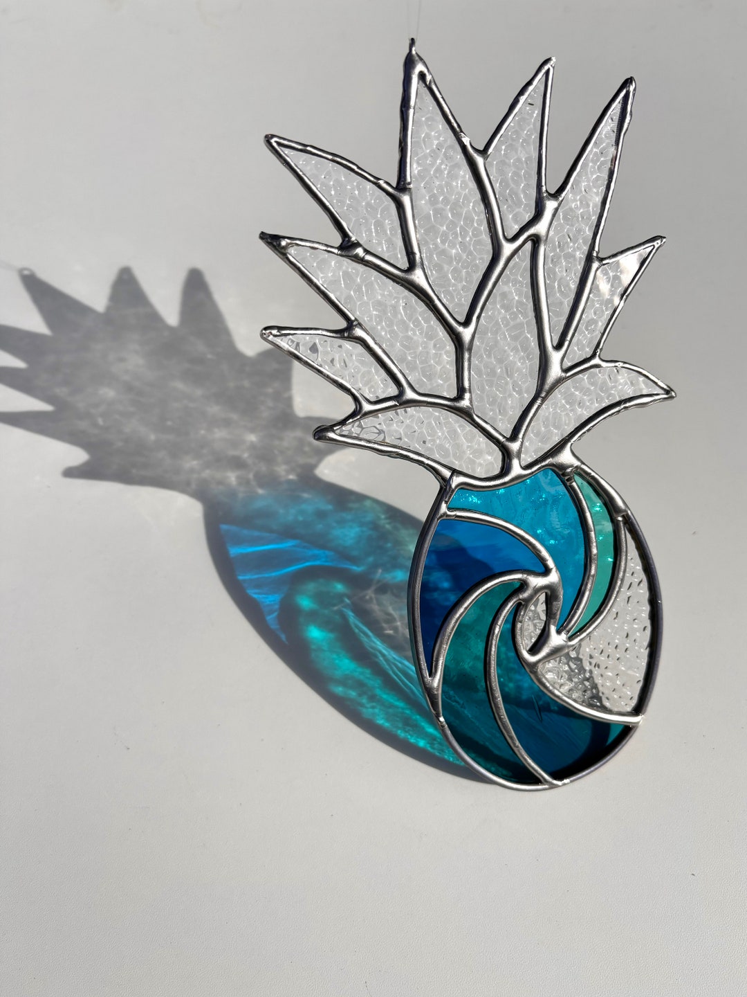Crashing Wave Pineapple Stained Glass - Etsy