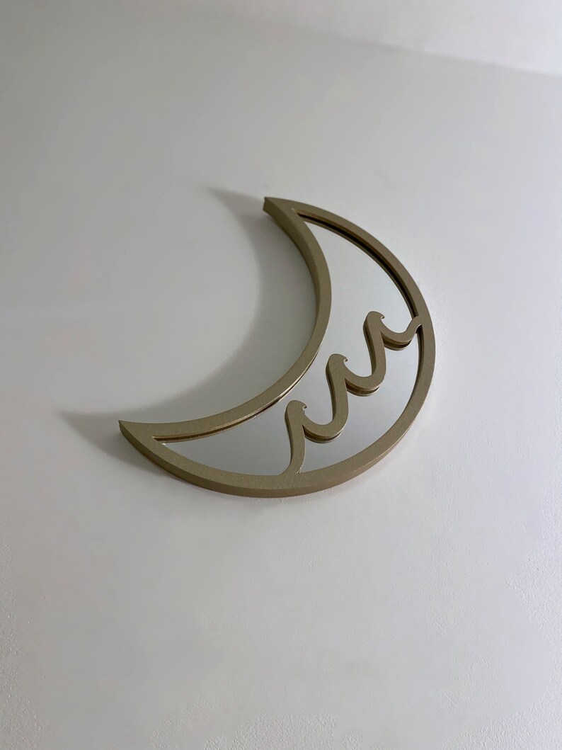 Mirror Wave Crescent Moon - Etsy