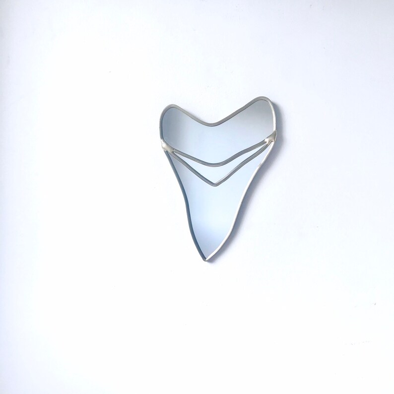 Made to Order Megalodon Shark Tooth Mirror Stained Glass - Etsy