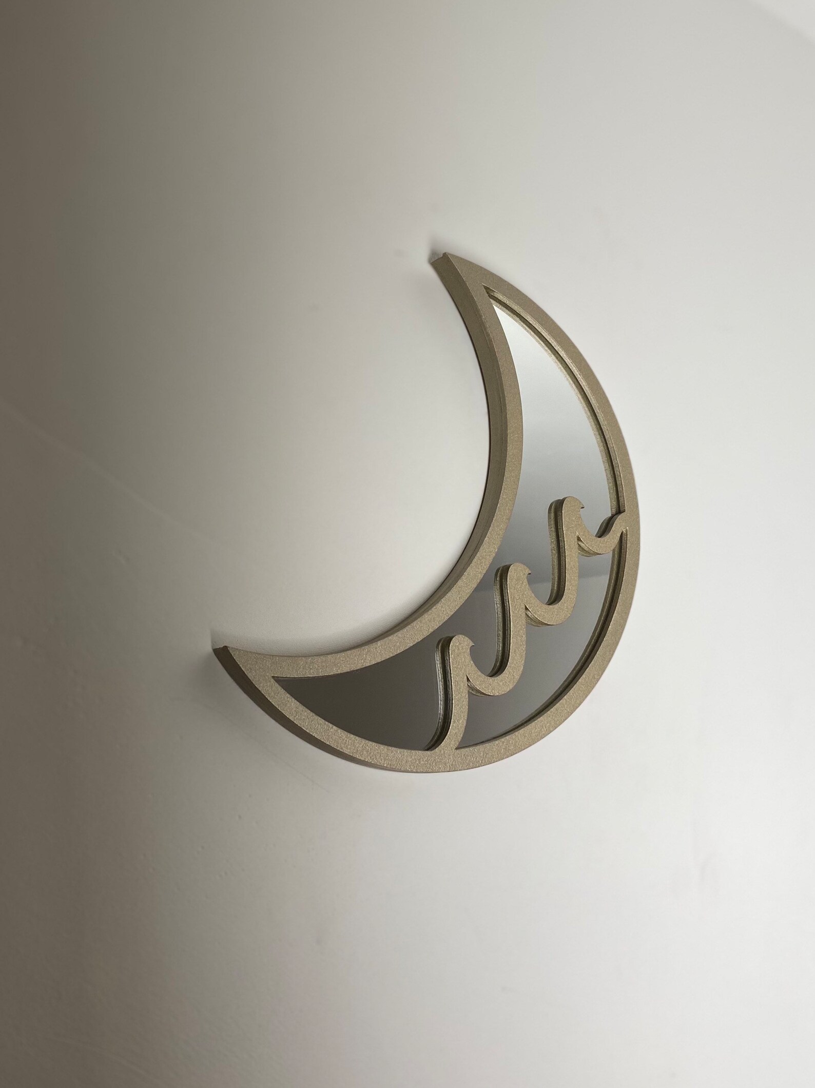 Mirror Wave Crescent Moon - Etsy