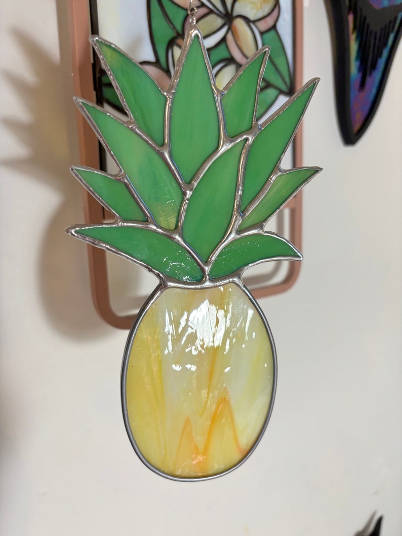 Pineapple Stained Glass - Etsy