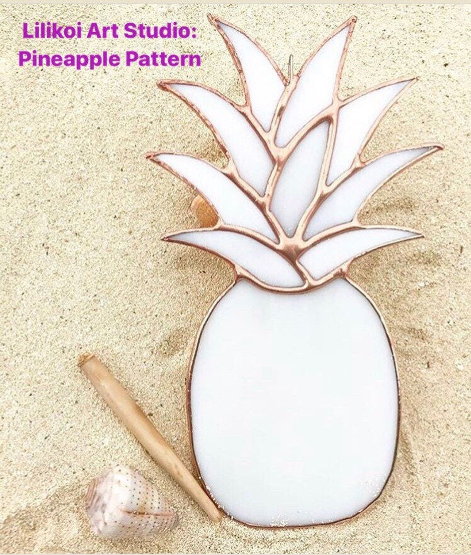 Lilikoiartstudio Stained Glass Pineapple Pattern - Etsy