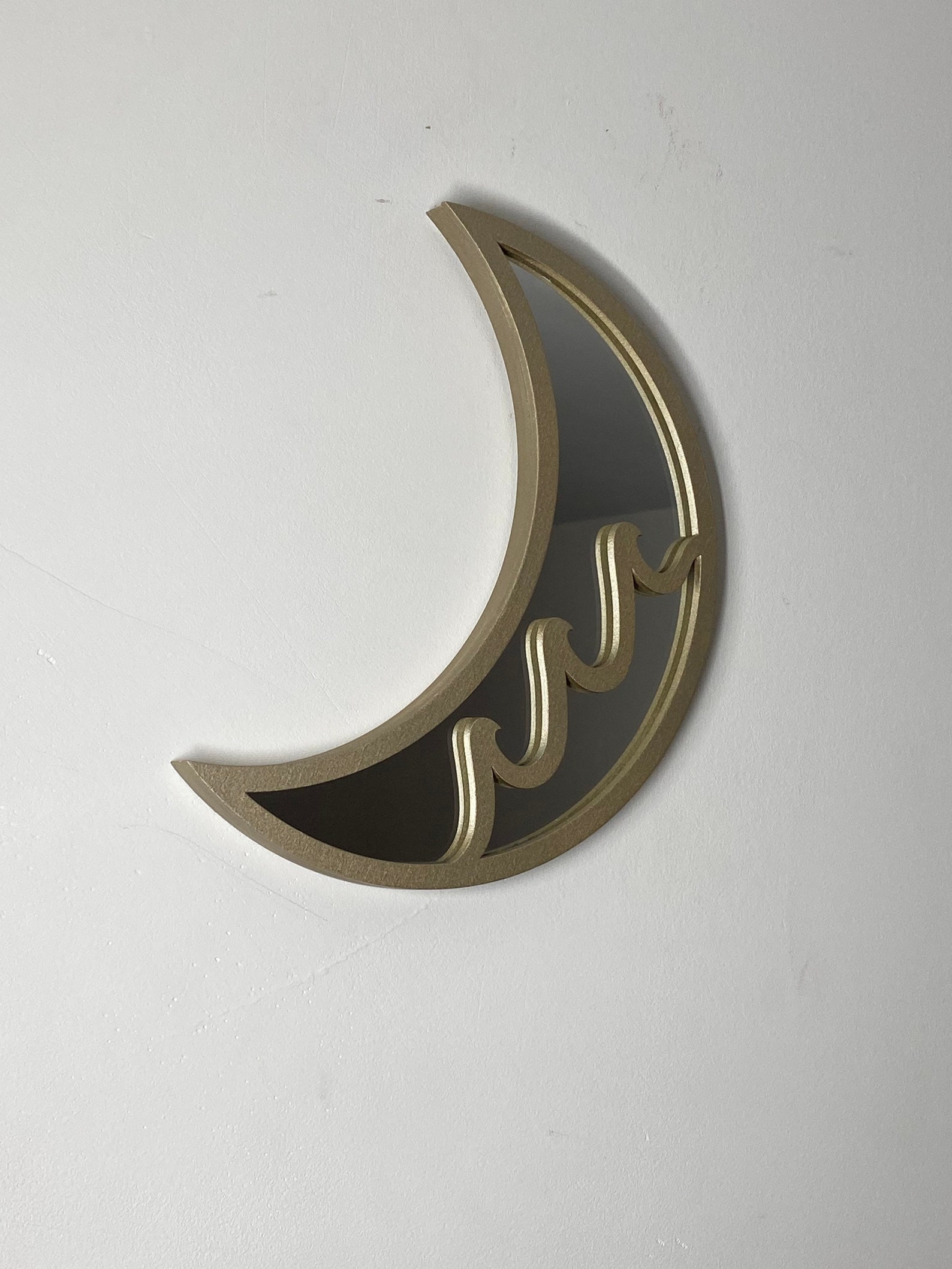 Mirror Wave Crescent Moon - Etsy