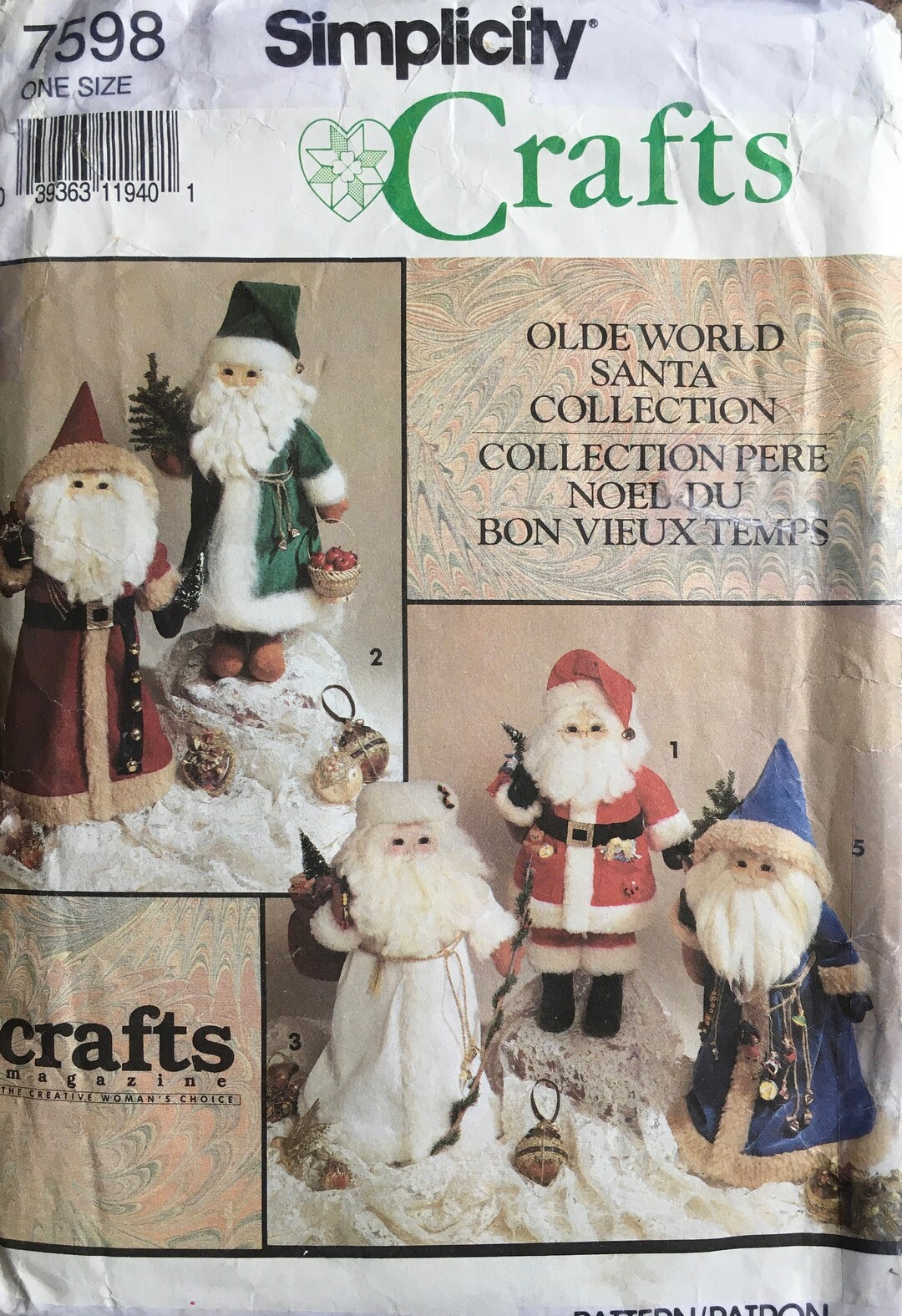 Simplicity 7598 Sewing Pattern vintage CUT - Etsy