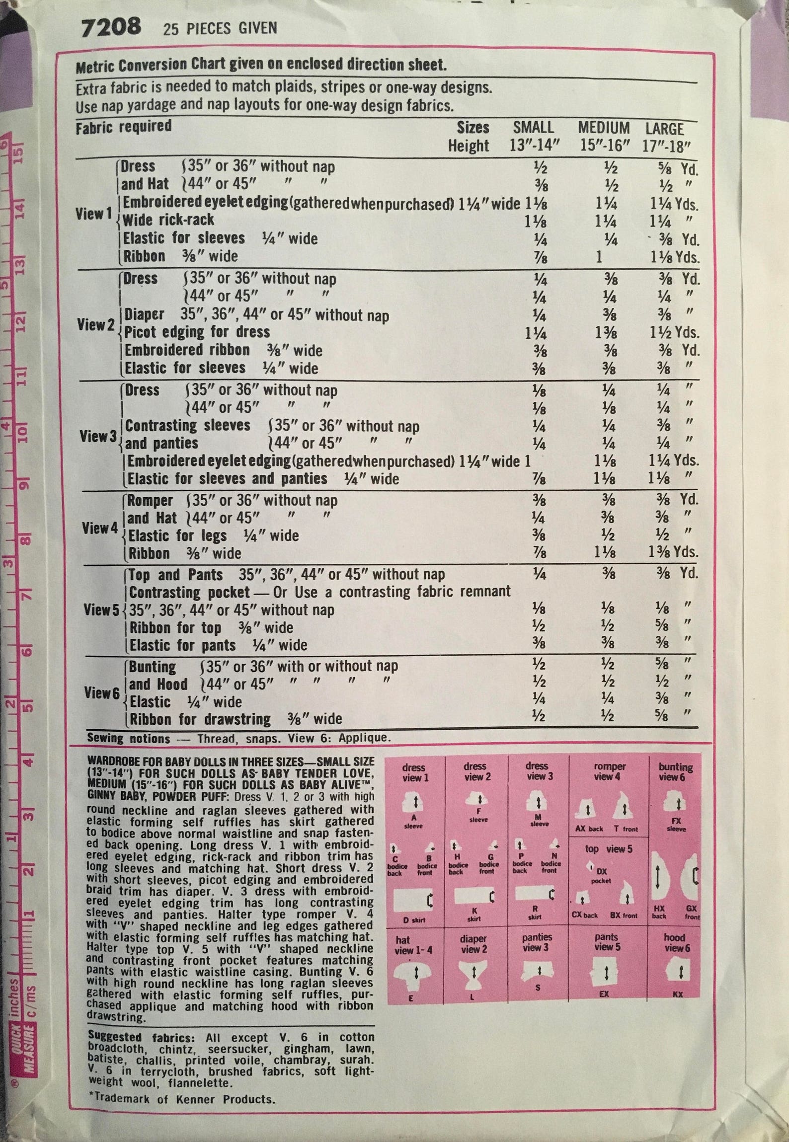 Simplicity 7208 Craft Pattern vintage UNCUT - Etsy