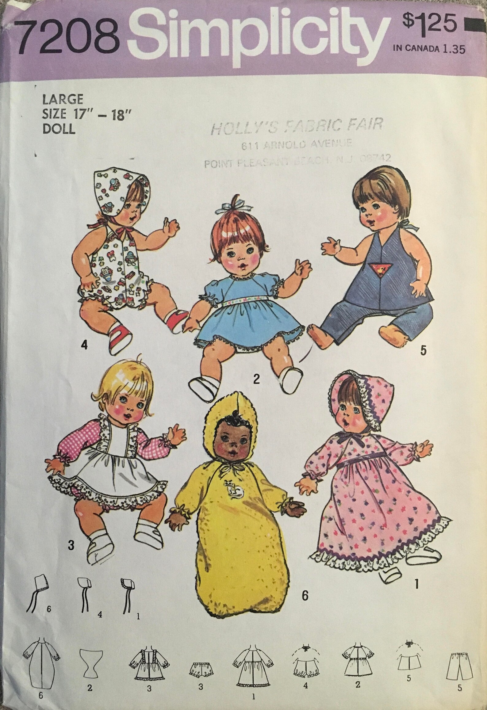 Simplicity 7208 Craft Pattern vintage UNCUT - Etsy