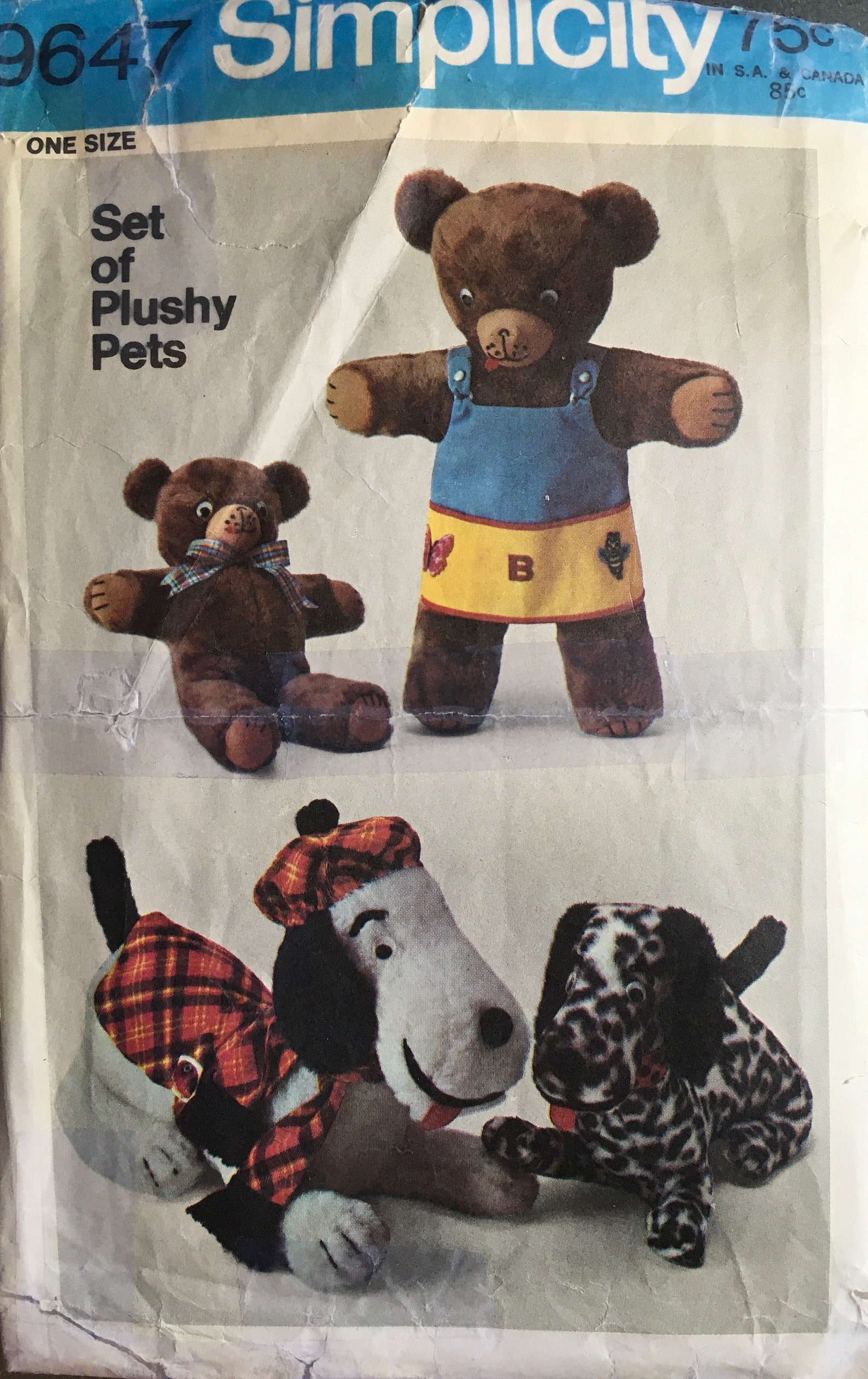 Simplicity 6062/9647 Craft Pattern vintage CUT - Etsy