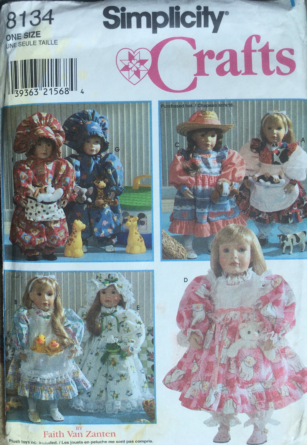 Simplicity 8134 Craft Pattern vintage CUT - Etsy