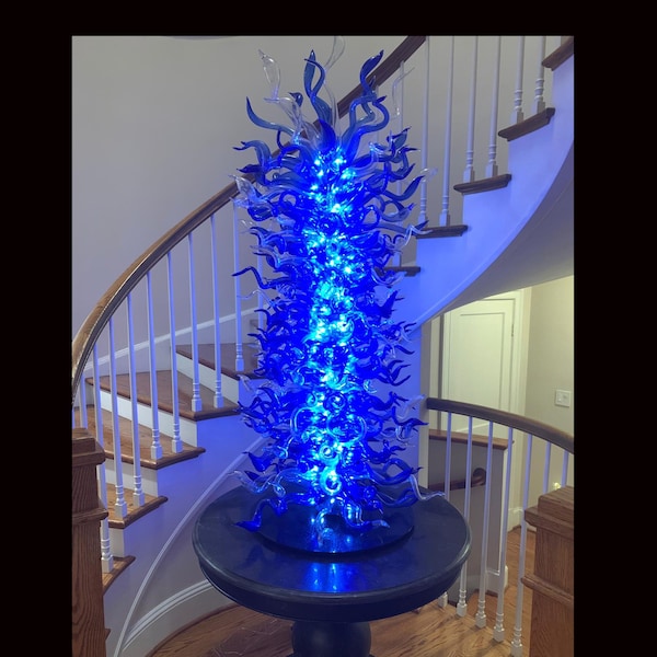 Tall Glass Sculpture - Etsy