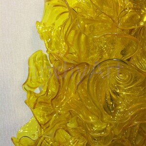 Yellow Blown Glass Wall Lighting Murano Glass Wall Lamp Decoration,wall ...