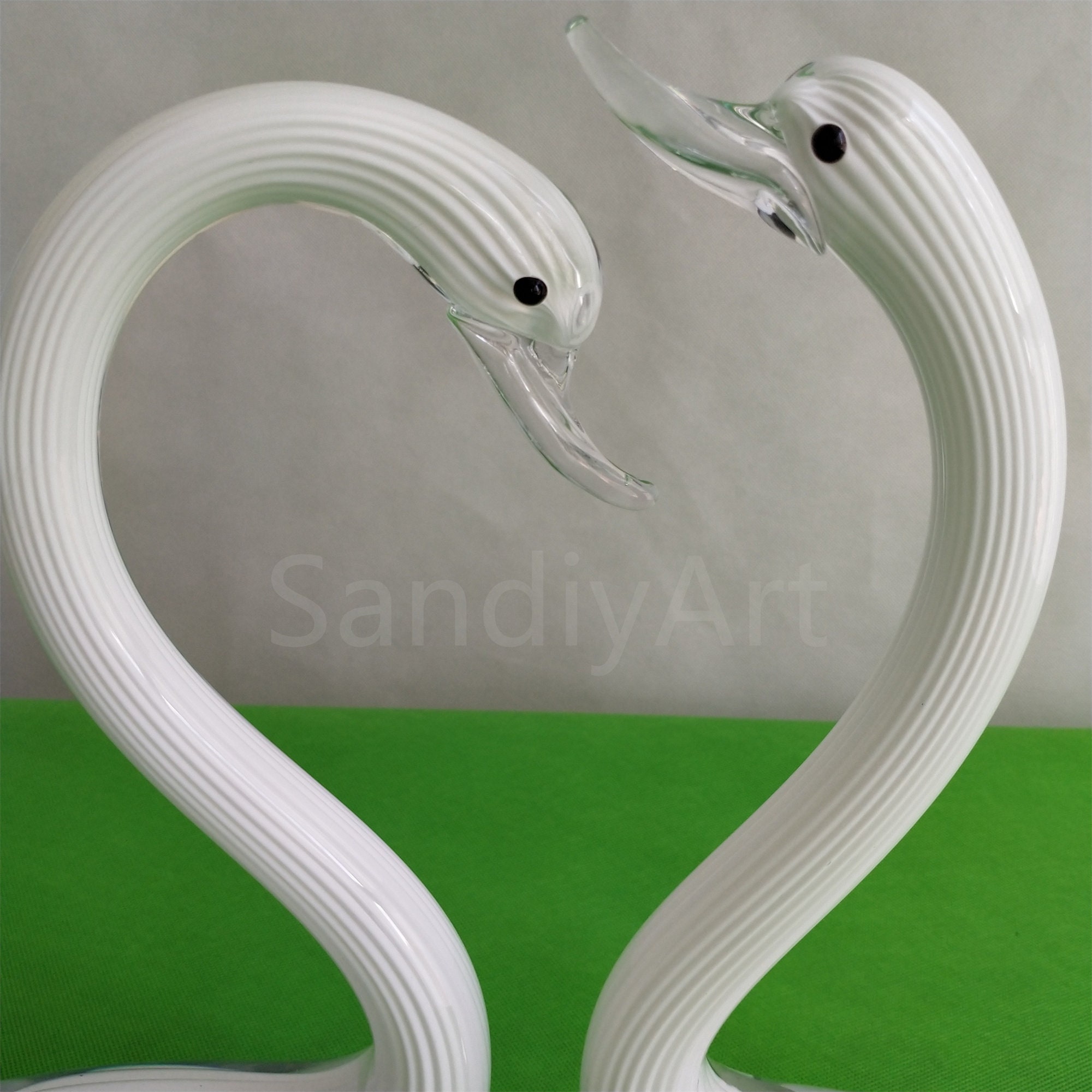 Kostenloser Versand ein Paar handgefertigte Murnao Glas weißer - Etsy.de